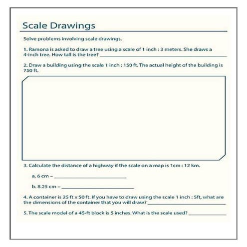 Scale drawing Activity | PDF