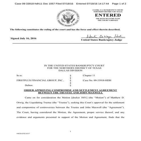 Doc1057 john maxwell motion approved | PDF