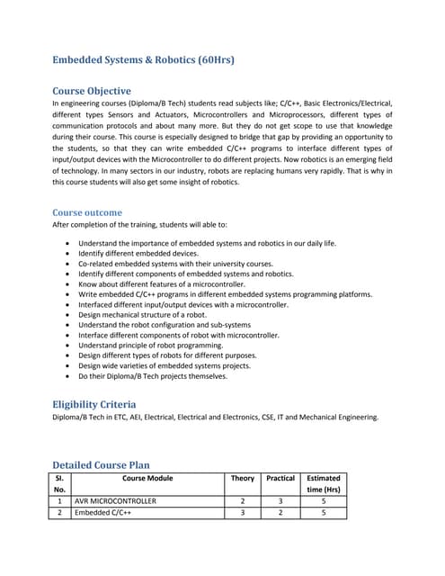 Robotics Engineering Courses.pdf | Postgraduate Education | College Education