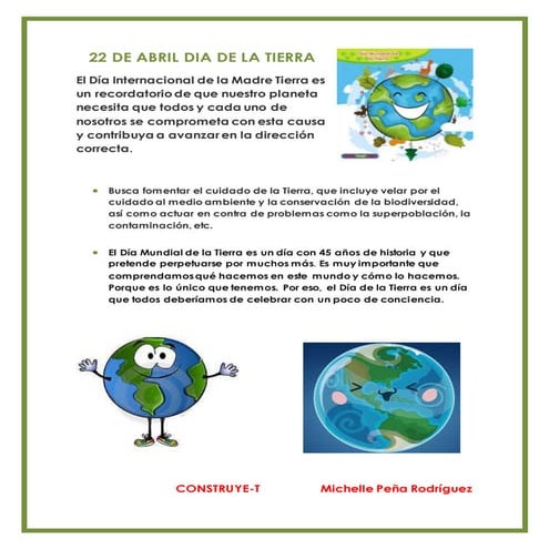 Dia de la tierra | DOCX