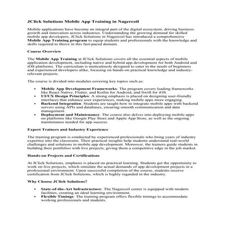 Machine Learning Training Centre In nagercoil | DOCX