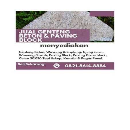 Kanstin Paving dengan Ukuran Terbaik, untuk Hasil Jalanan Berkualitas ...