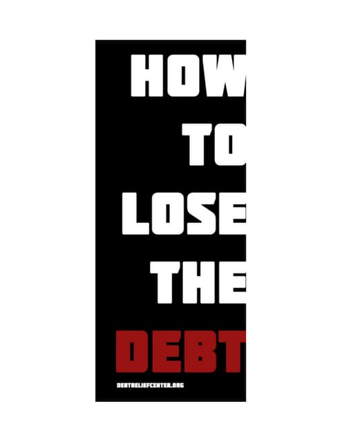 Step 1 to debt relief: Stop spending money you don't have. | DOCX