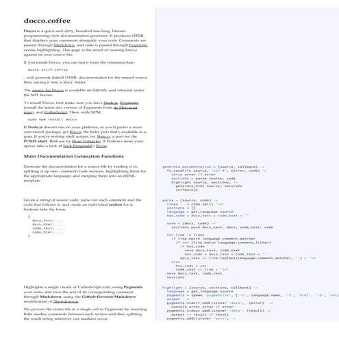 Docco.coffee | PDF