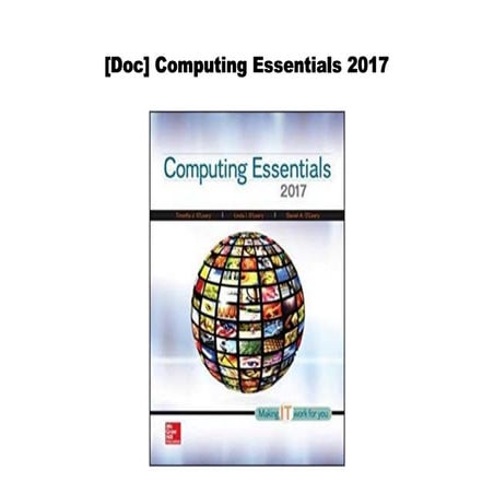 [PDF] Computing Essentials 2017 | PDF