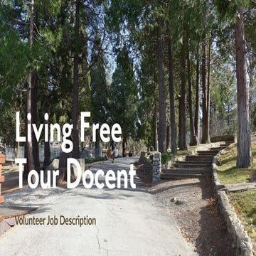 Docent Tour Guide Volunteer Description | PPT