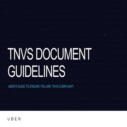 TNVS Document Guidelines | PPTX