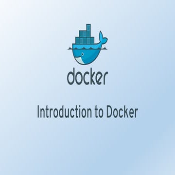 Docker introduction | PPT