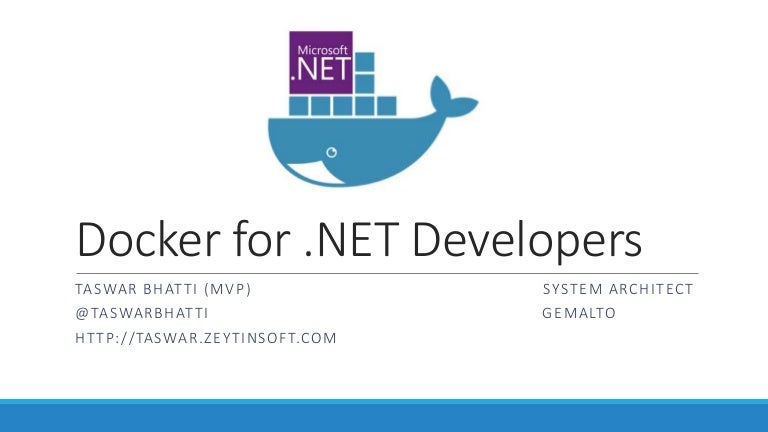 Docker for .NET Developers