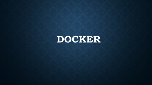 A Simple And Easy Way To Learn Docker Containerisation Pptx Operating Systems Computer