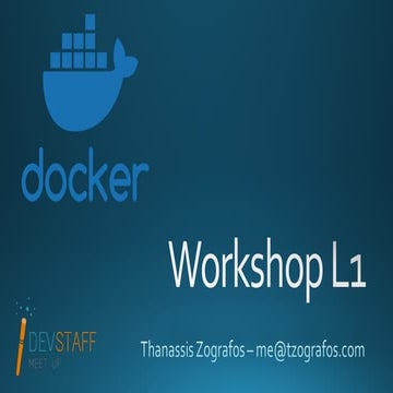 Docker workshop-3105 | PPT