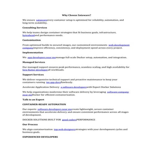 Docker Containerization & DevOps Services | PDF