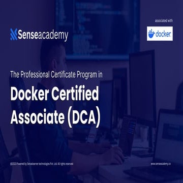 Docker Certified Associate (DCA)| Senseacademy | PDF