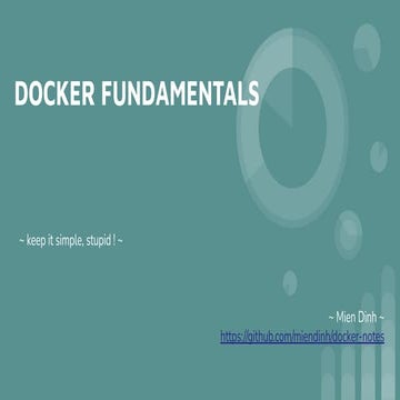 Docker Fundamentals Ppt