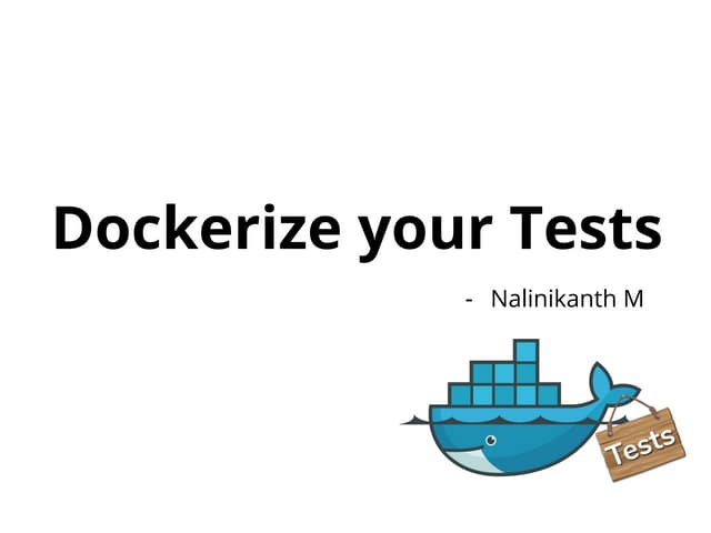 Docker in qa space | PPT Docker in qa space | PPT
