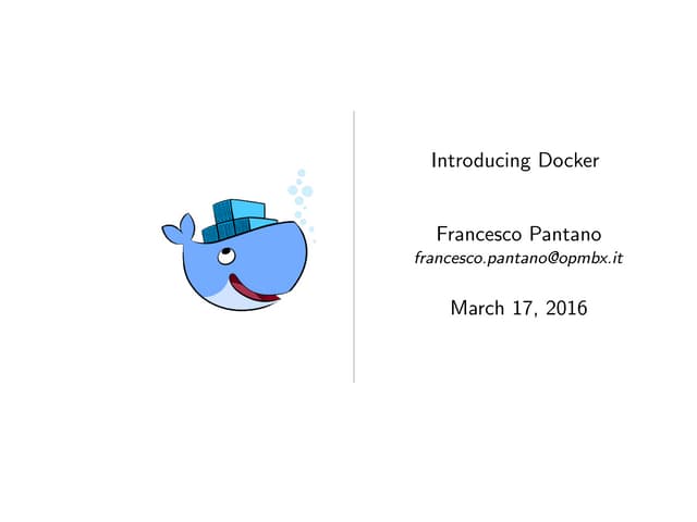 Introducing Docker Ppt