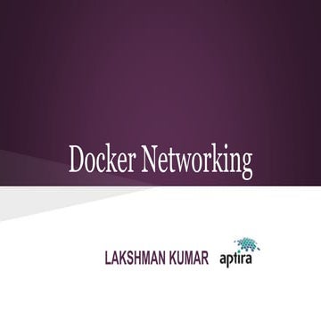 Docker Networking Ppt