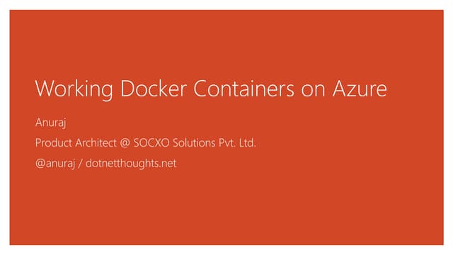Docker 101: Introduction to Docker | PDF | Operating Systems | Computer Software and Applications