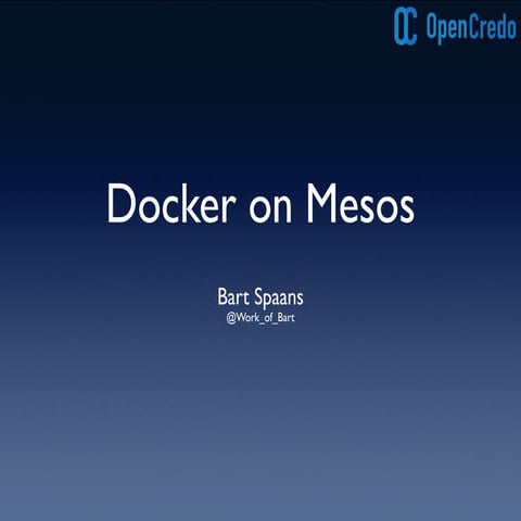 Mesos ♥ Docker