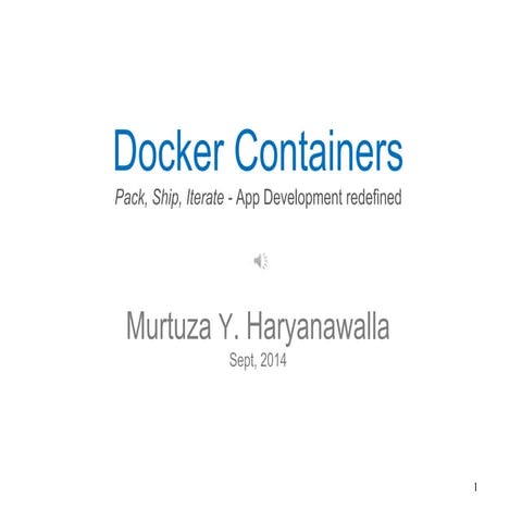 Docker presentation | PPT