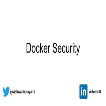 Docker security | PPTX