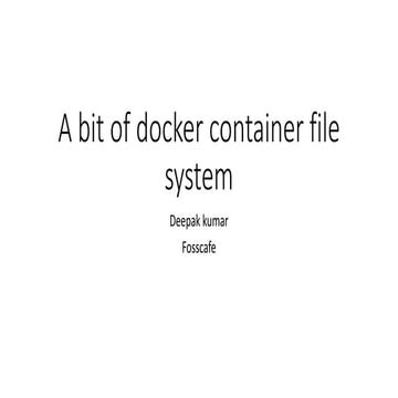 Learning Of Docker Storage Driver Container File System Ppt