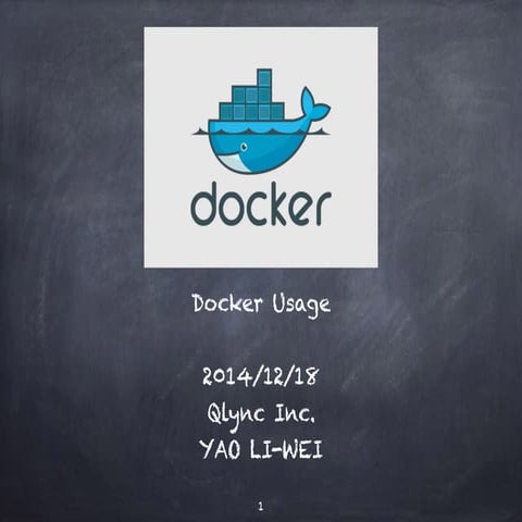 Docker Usage | PPT