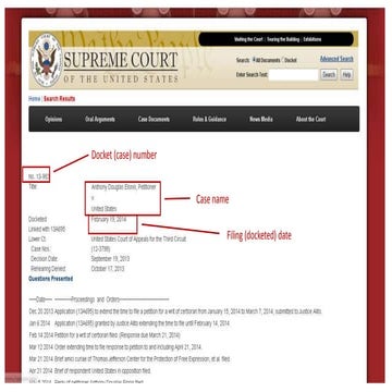 Dockets overview | PPT