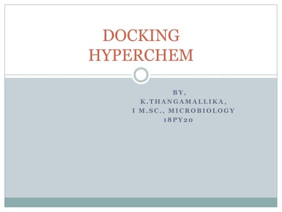 Autodock Made Easy with MGL Tools - Molecular Docking | PDF