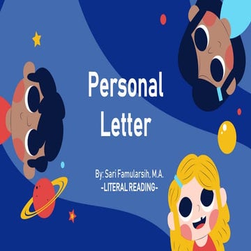 [Doc] Literal Reading - Personal Letter.pptx