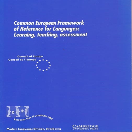 Common European Framework of Reference for Languages : Learning ...