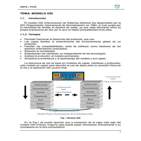 Modelo OSI y Topologías | PDF