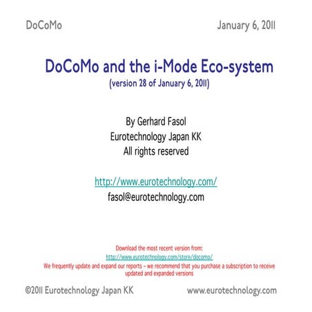 docomo (report and analysis) | PDF