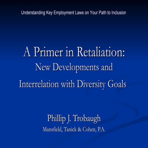 Docs #584866 V1 Retaliation Mcf Ppt Cody Dft 030511 | PPT