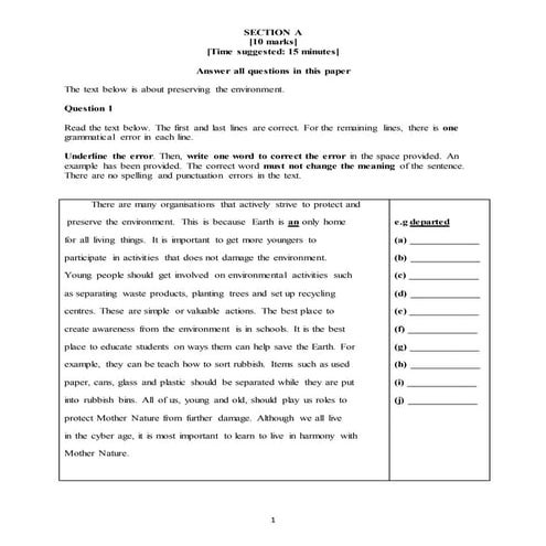 Final year form 1 paper 2 | DOCX