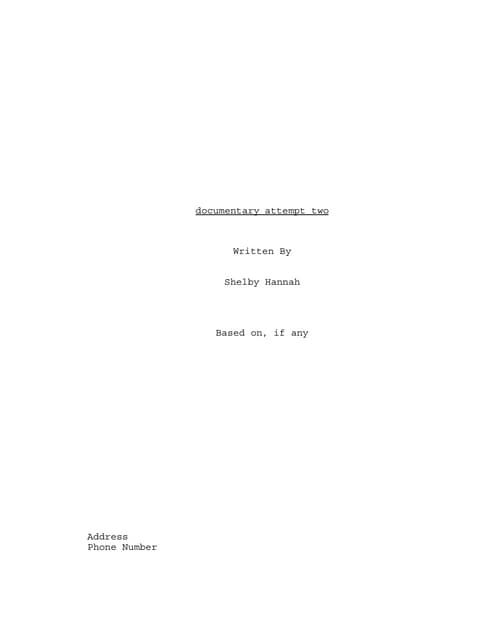 Bonfire Heart Animation Video (Stop Motion) Script | PDF