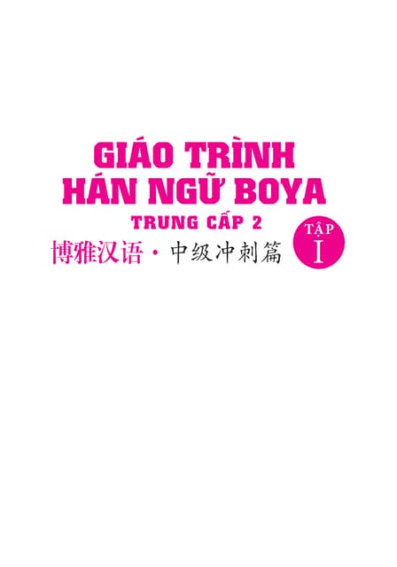 Doc thu Giao trinh Han ngu 1 (Tap 1 - Quyen Thuong) | PDF