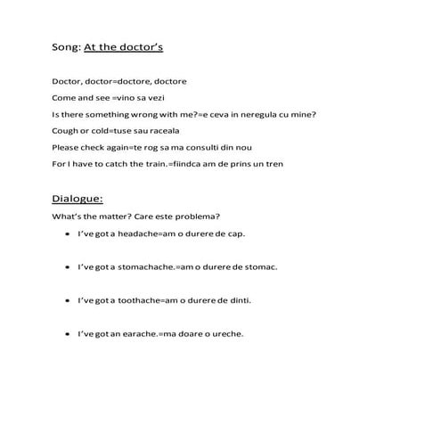 Doctor. theme & song | DOCX