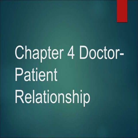 Doctor-Patient_Relationship.ppt | Healthcare Industry | Industries