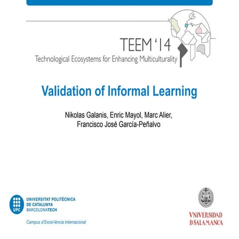 Validation of Informal Learning | PPT