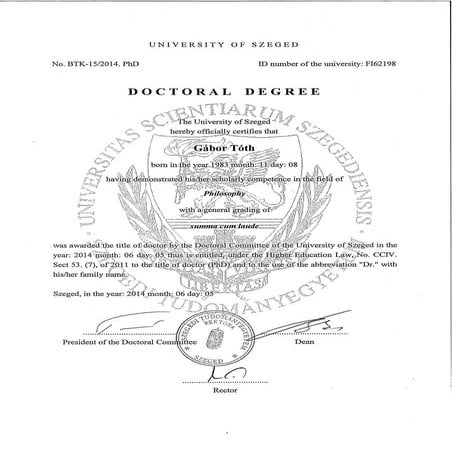Doctoral degree | PDF