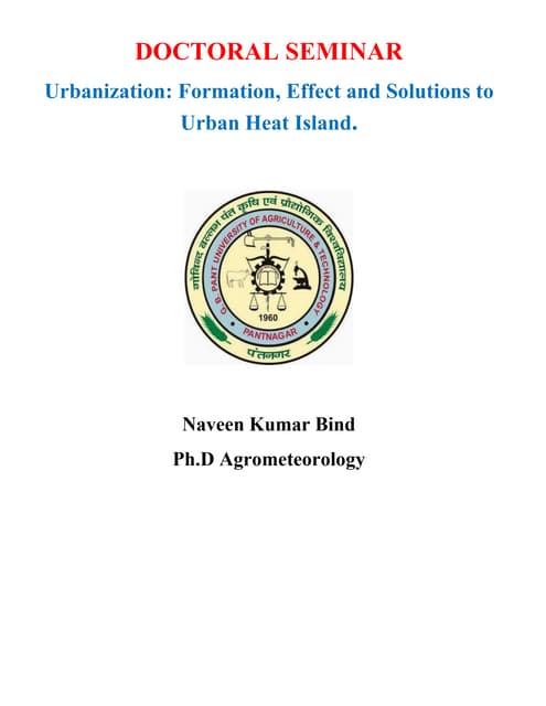 Urban heat island India | PPT