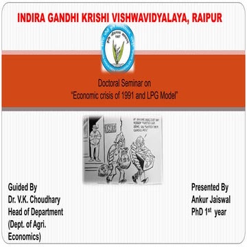 Economic crisis of 1991 and LPG model.pptx