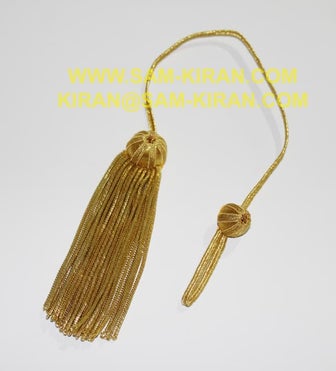 Doctoral tam black velvet gold bullion tassel | PPT