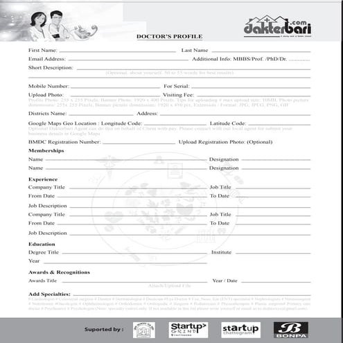 Doctor Profile (part 1) | PDF