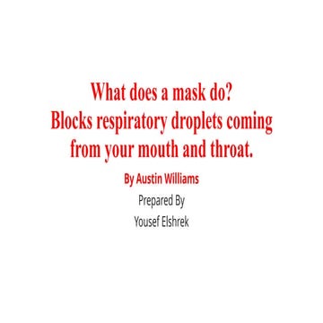Doctor demonstrates how face mask blocks respiratory | PPT