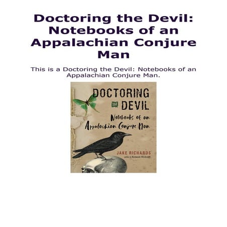 [AUDIO/AUDIBLE] Book Doctoring the Devil: Notebooks of an Appalachian ...