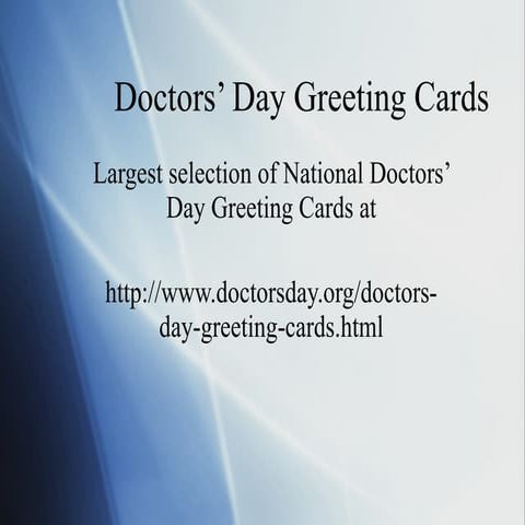Doctors Day Greeting Cards | PPT