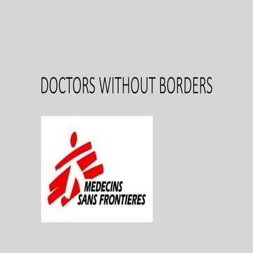 Doctors without borders | PPTX