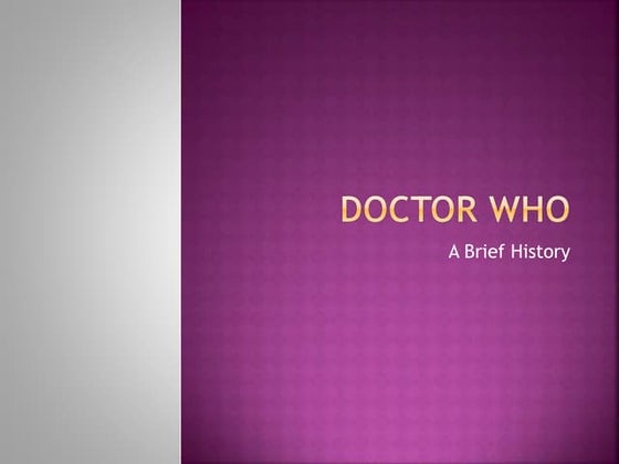 Doctor who | PPTX
